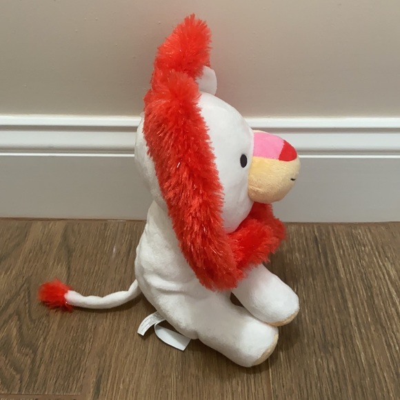 Hallmark | Toys | Hallmark White Lion Red Heart Shaped Mane 9 Plush ...